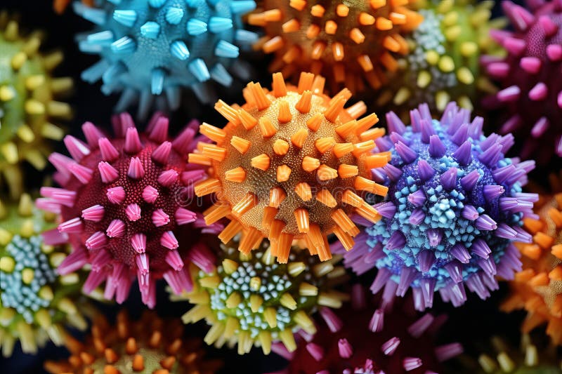 Highly Detailed Virus Image with Specific Size, Color, and Background ...