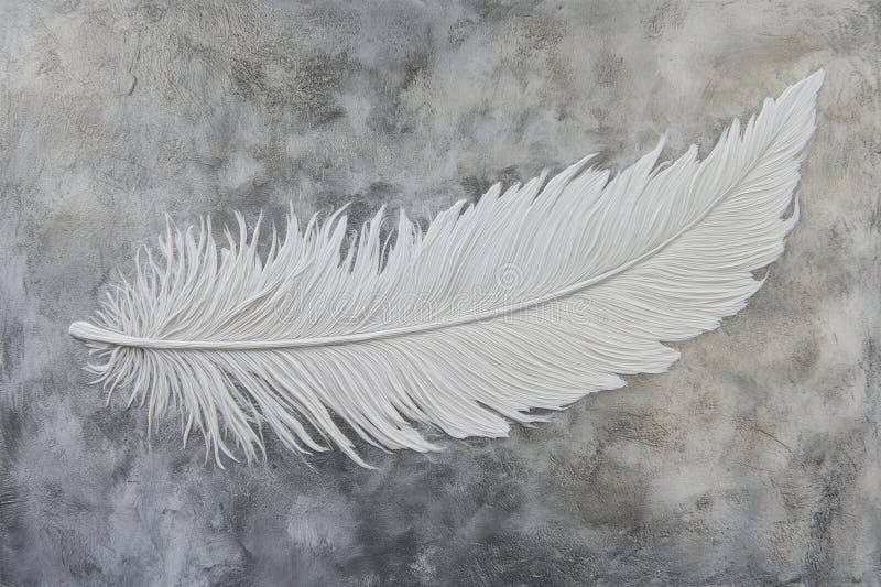 Highly Detailed White Feather Texture Delicate Soft Fine Details Stock ...