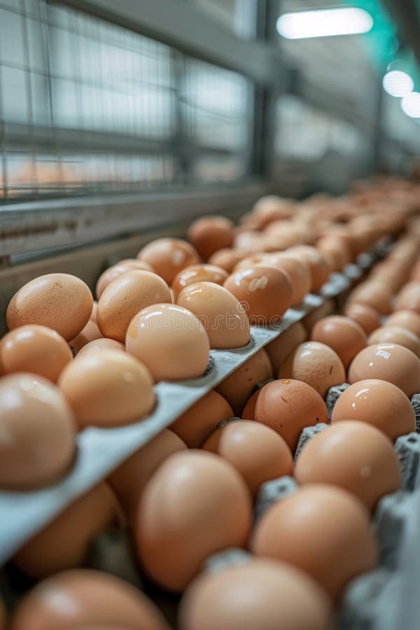 Highly Efficient Egg Sorting Machine in Operation at a Commercial Egg ...