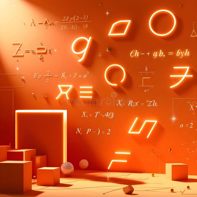 Visualizing Mathematics: Creative Backdrop Ideas Stock Illustration ...