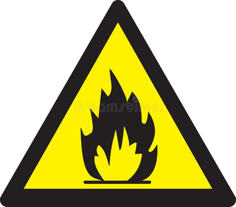 Highly Flammable Sign, Warning Sign Flammable, Flammable Symbol ...