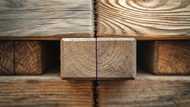 A Highly Intricate 3D-rendered Visualization of Wood Joinery Featuring ...