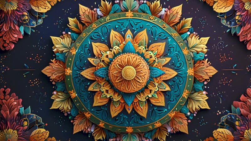 A Highly Intricate Mandala Pattern with Rich Details Stock Photo ...