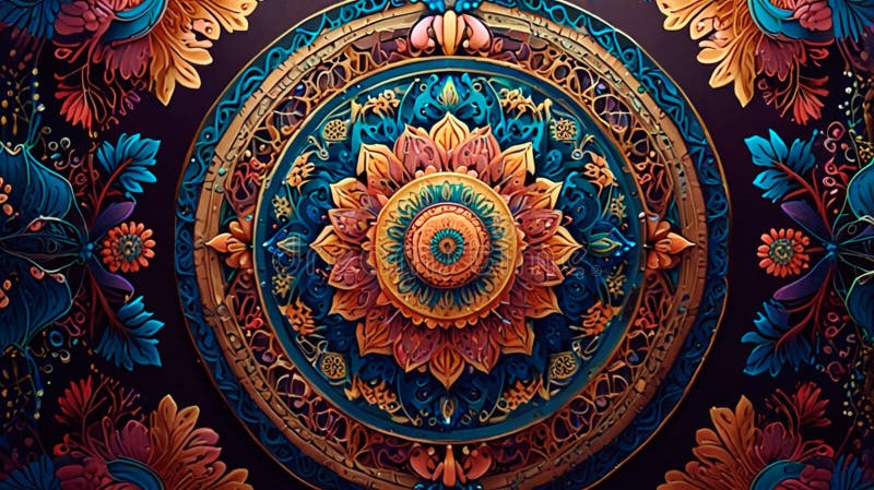 A Highly Intricate Mandala Pattern with Rich Details Stock Image ...