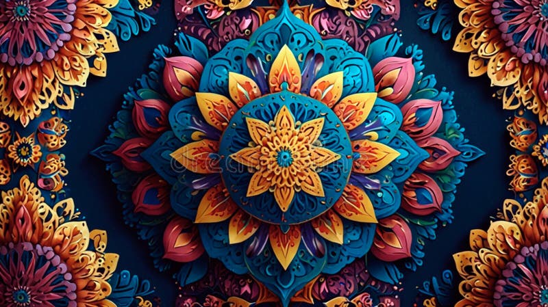 A Highly Intricate Mandala Pattern with Rich Details Stock Image ...