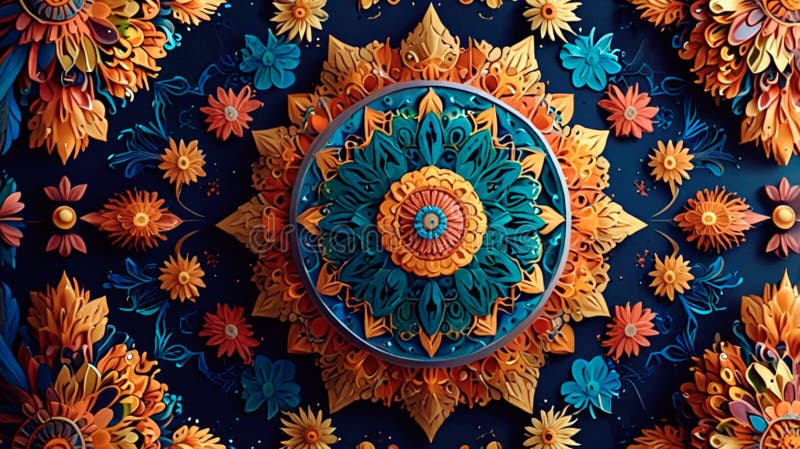 A Highly Intricate Mandala Pattern with Rich Details Stock Image ...