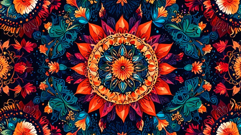 A Highly Intricate Mandala Pattern with Rich Details Stock Photo ...