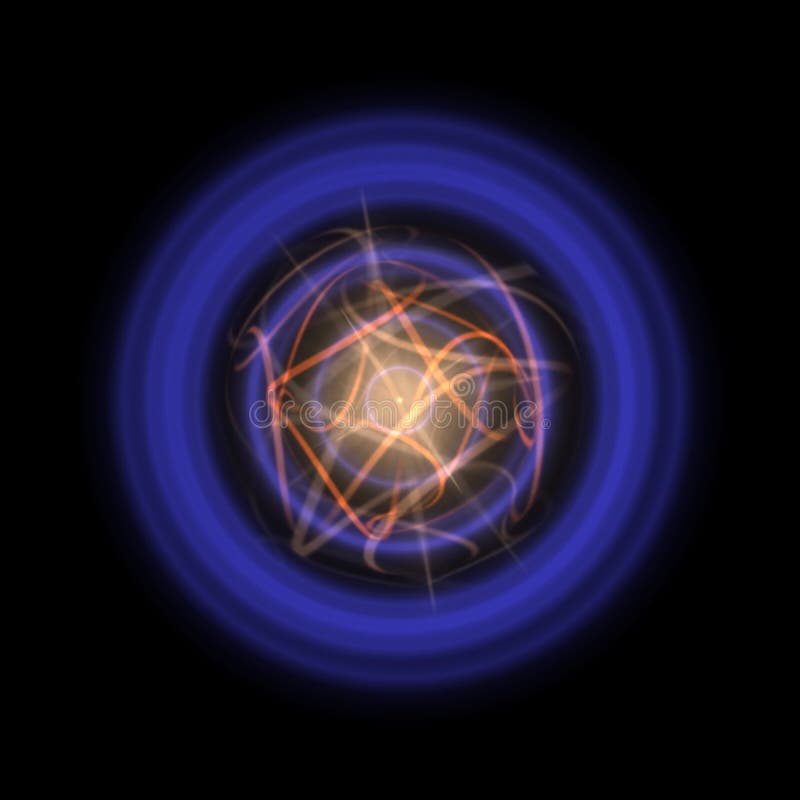 Highly Magnetized Rotating Neutron Star Stock Illustration ...