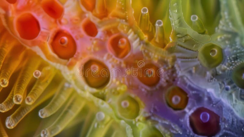 A Highly Magnified Image of a Plants Stigma and Style the Female ...