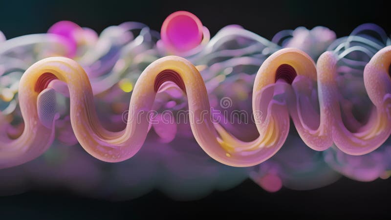 A Highly Magnified Image Showing the Intricate Structure of the ...