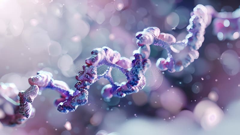 Highly Magnified Image of a Transcription Factor Protein Interacting ...