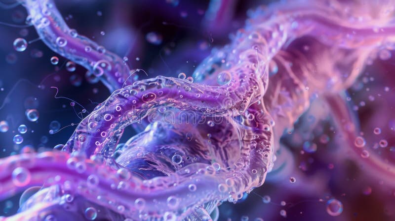 A Highly Organized System of Tubes and Channels Transporting Essential ...