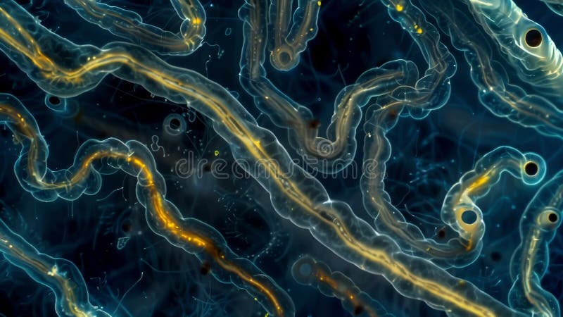 A Highly Organized System of Tubes and Channels Transporting Essential ...