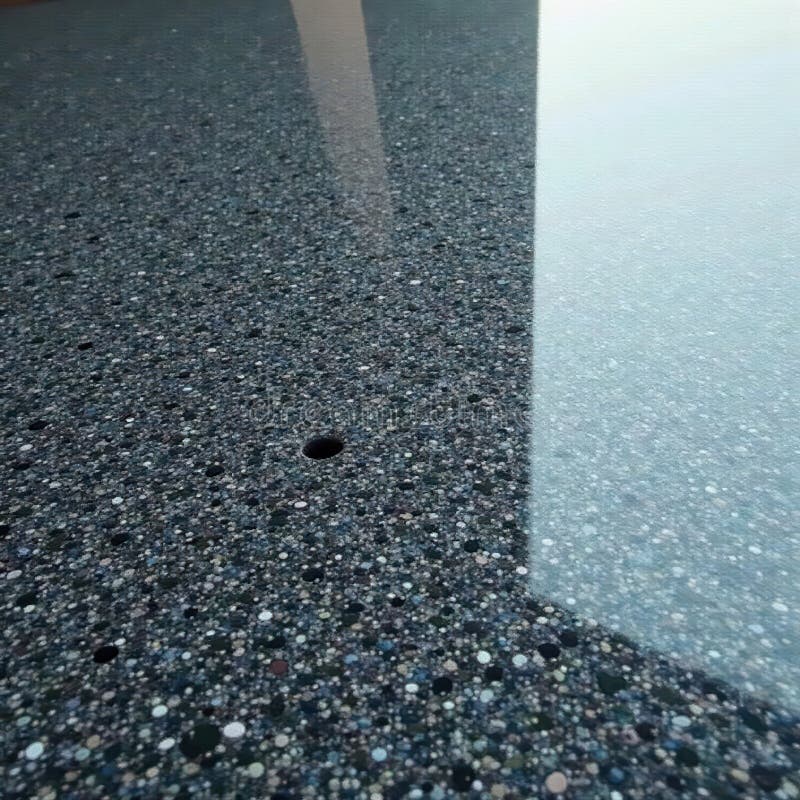 Highly Polished Concrete with Visible Aggregate, Showing Texture ...