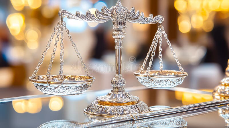 Highly Polished Silver Scales Sit Delicately on a Surface, Surrounded ...