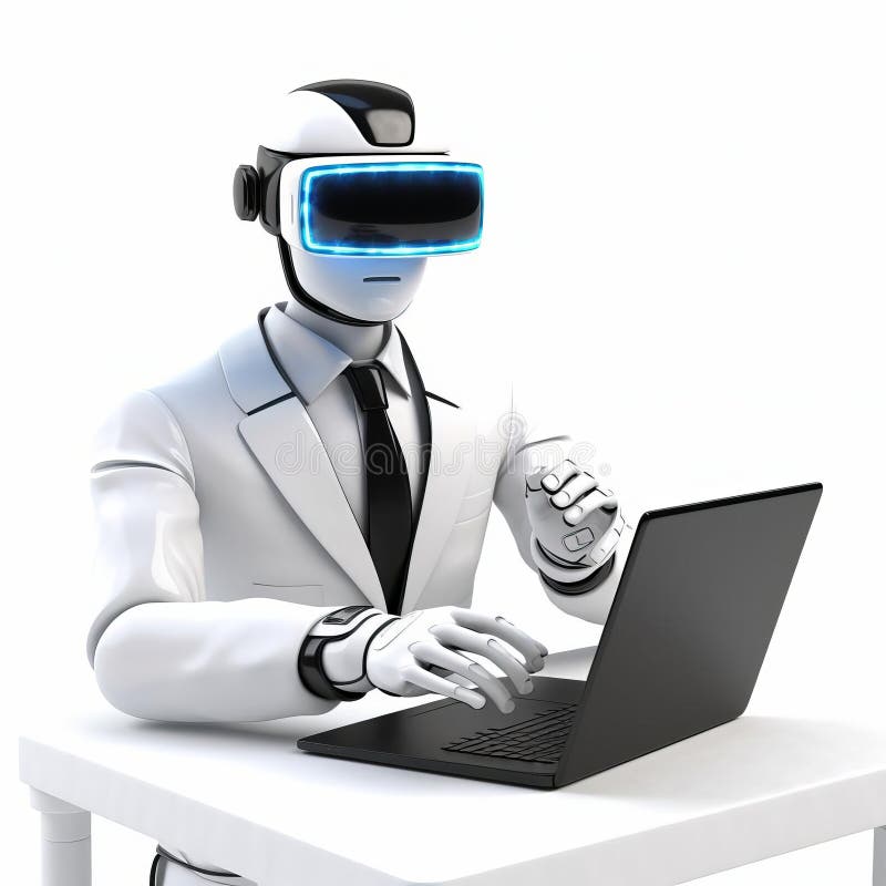 Highly Realistic 3d Male Virtual Assistant Isolated Background Stock ...