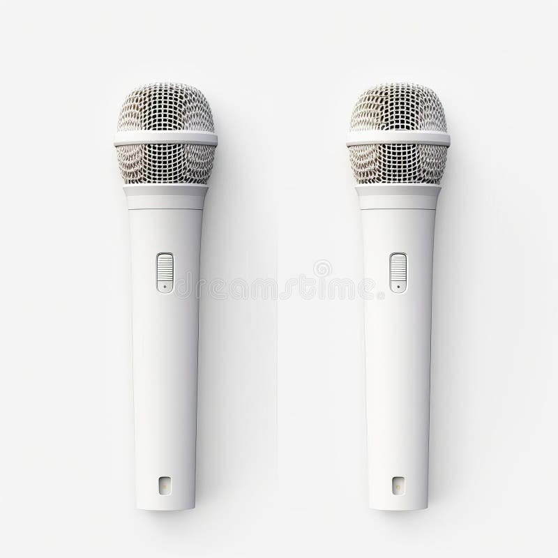 Realistic Empty Microphone Mockup Stock Illustrations – 168 Realistic ...
