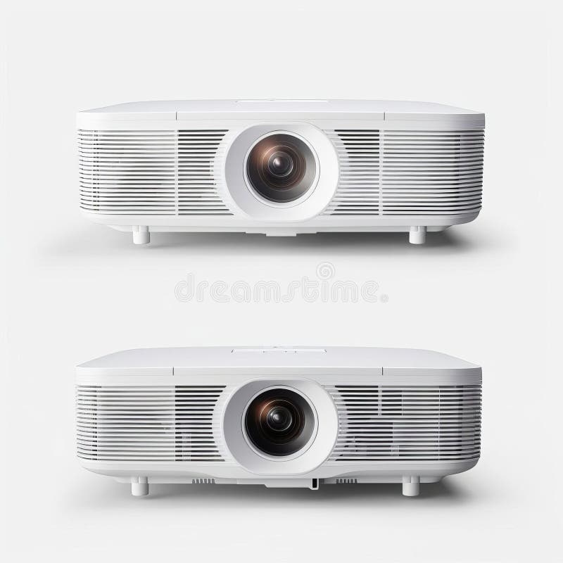 Highly Realistic Empty Projector Mockup with Uhd Image Background Stock ...