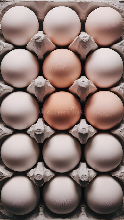 A Highly Realistic Photo of a Standard Egg Tray Stock Photo - Image of ...