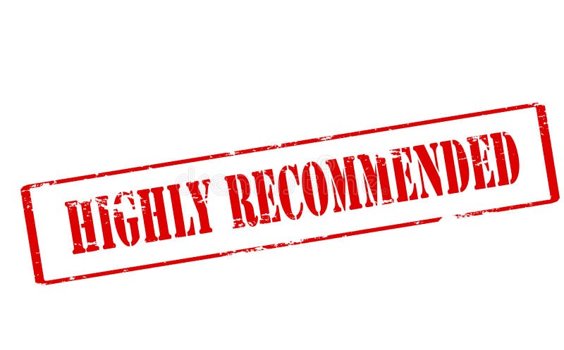 Highly recommended stock illustration. Illustration of stamp - 92087493