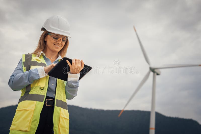 A Highly Skilled Professional Female Engineer is Working Diligently at ...