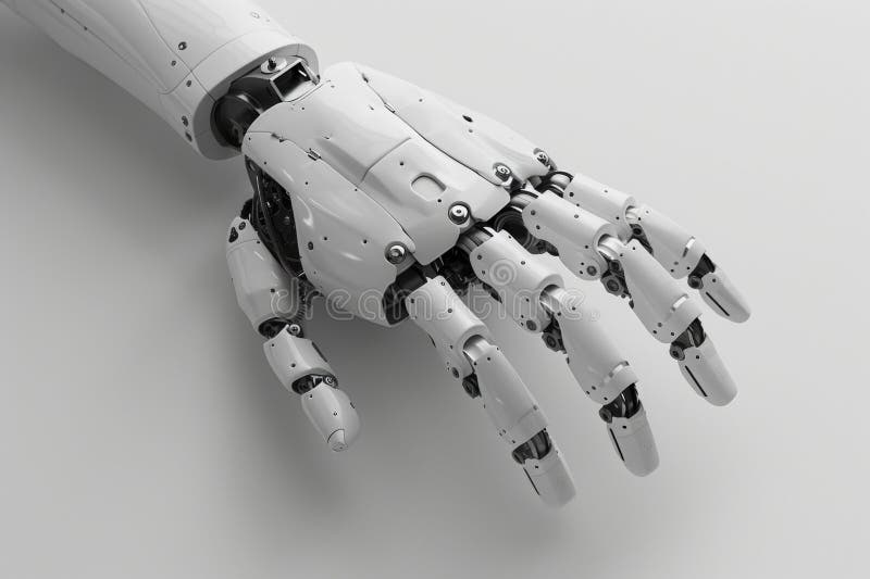 Highly Sophisticated White Robotic Hand Demonstrating Cutting-edge ...