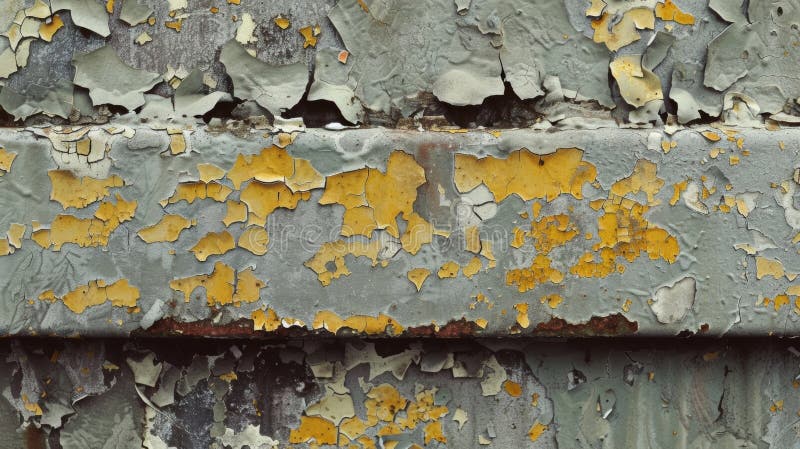 A Highly Textured Image of Cracked and Peeling Paint on a Metal Safety ...