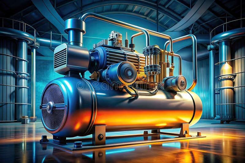 HighPerformance Industrial Air Compressor a Powerful HighTech ...