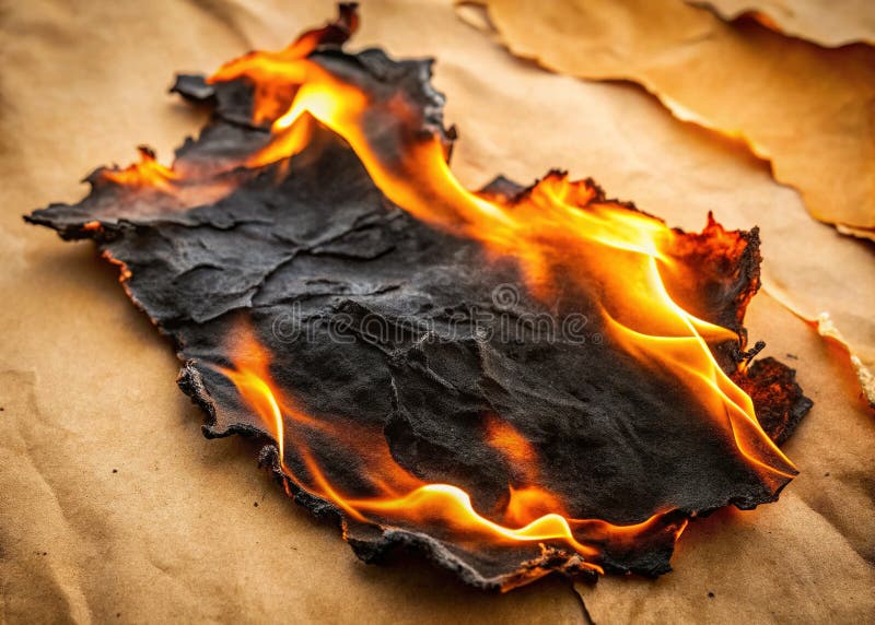 HighQuality Burnt Black Paper Texture on Beige Background for Stunning ...