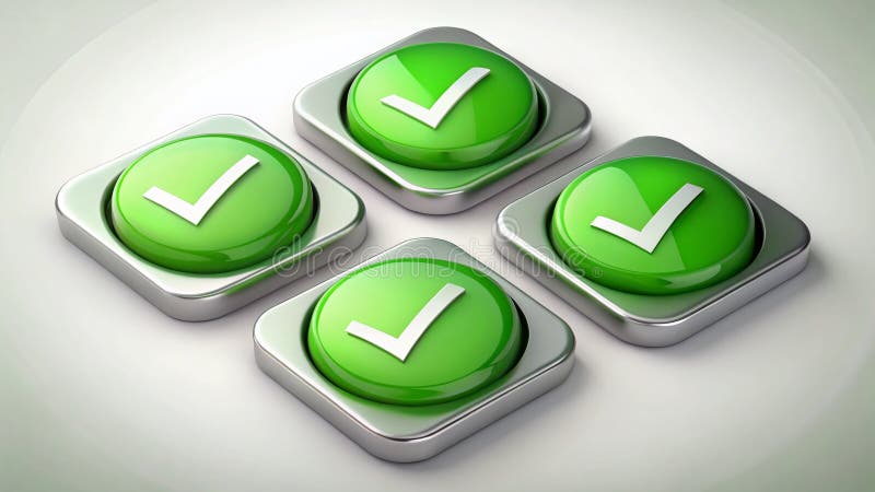 HighQuality Green Checkmark Buttons for Web Design Optimized Checkboxes ...