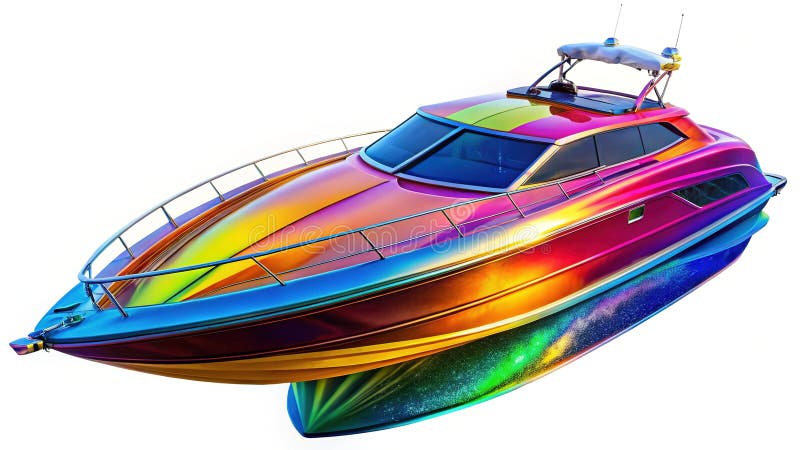 HighQuality Isolated Luxury Speedboat Image with Clipping Path for ...