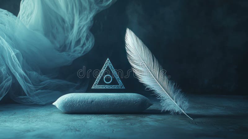 Highquality Minimalistic 3D Composition Featuring Ansuz Rune and ...