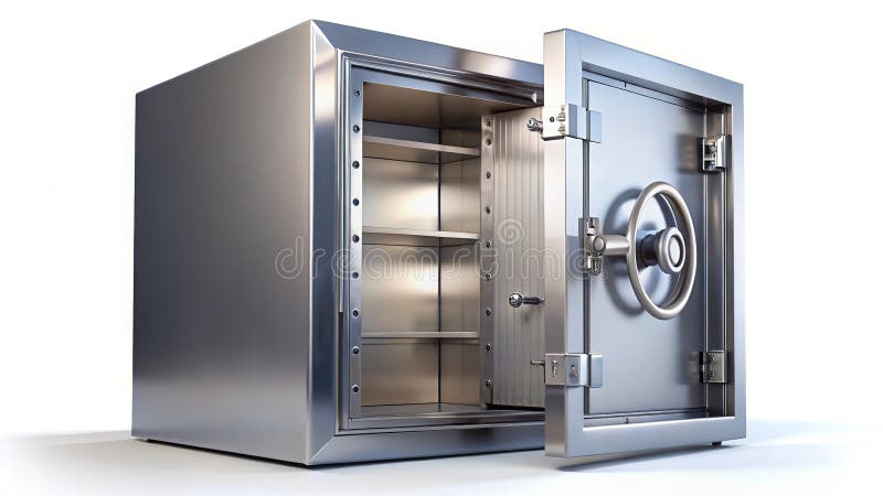 HighQuality Open Empty Steel Safe Image with Transparent Background ...