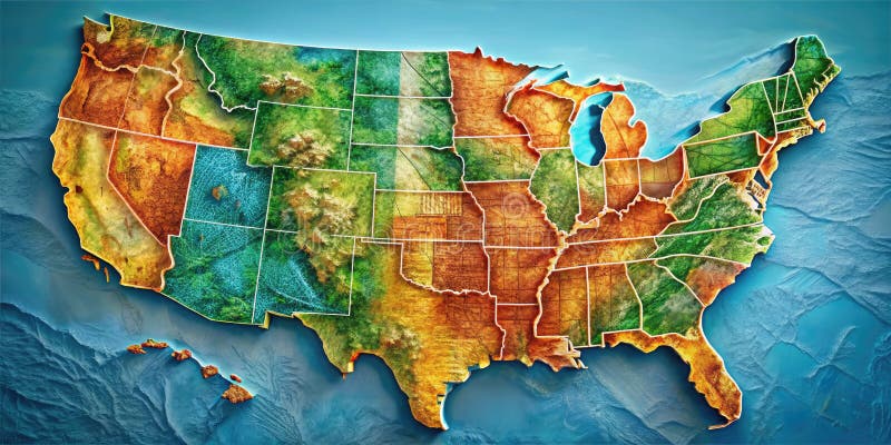 HighQuality Separable USA Vector Map for Architectural Visualization ...