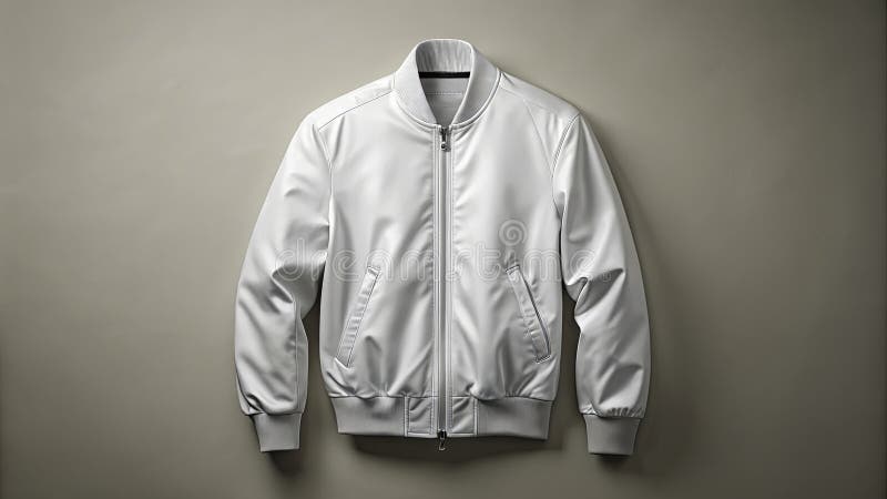 HighQuality White Bomber Jacket Mockup for Branding and Design ...