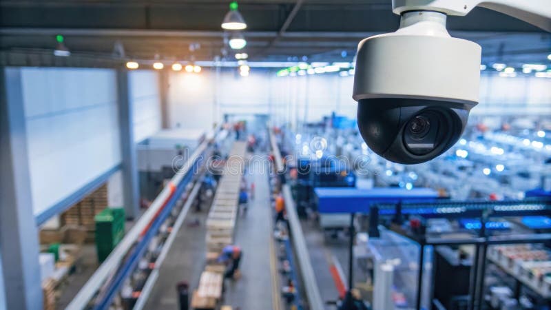 A Highresolution Camera Mounted Above an Assembly Line Capturing ...