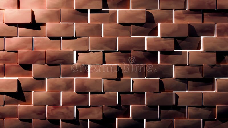 Highresolution 3D Brick Wall Texture with Shadows, Artistic Pattern ...