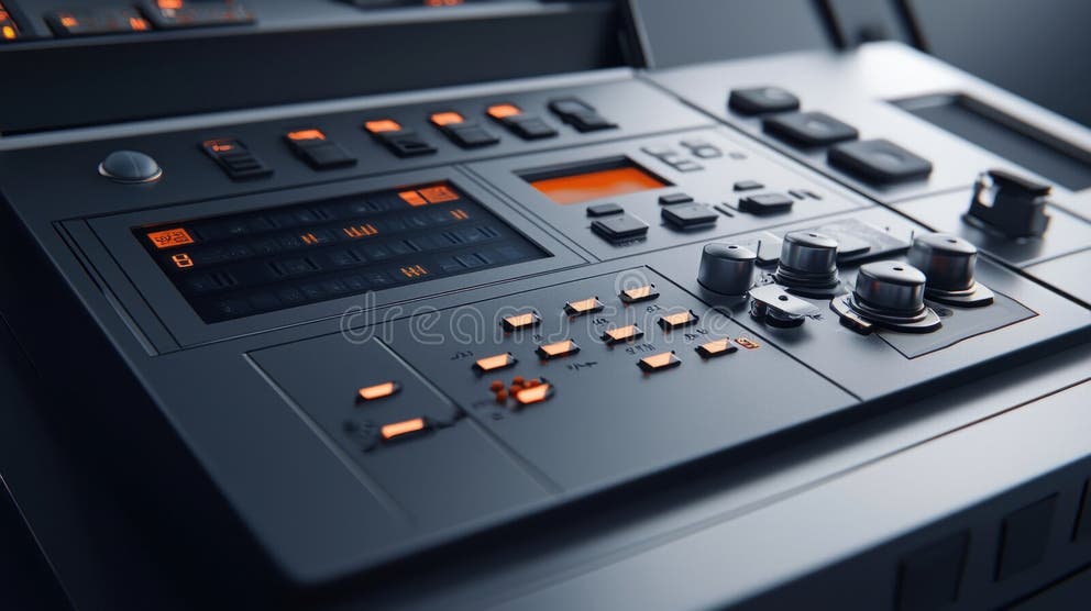 Highresolution 3D Isolated Crane Control Panel for Port Operations ...