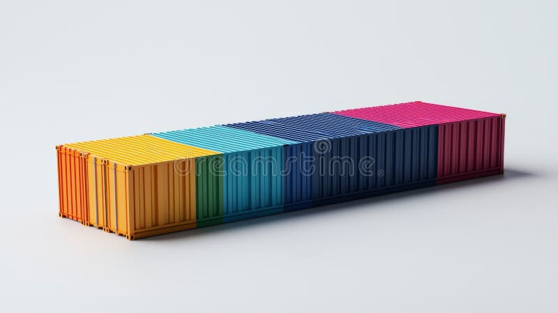 Highresolution 3D Render of Container Ship Navigation Chart Stock ...