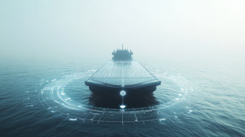 Highresolution 3D Render of Container Ship Navigation Chart Stock ...