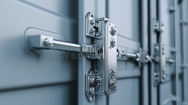 Highresolution 3D Render Showcases Shipping Containers Security Stock ...