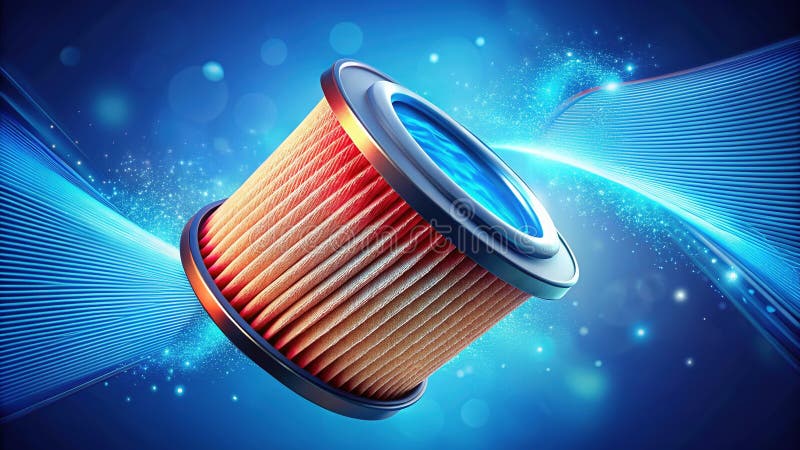 HighResolution Image of an Air Filter Showcasing Airflow and Clean Air ...