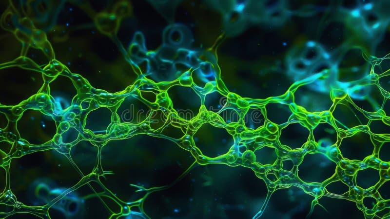 A Highresolution Image of a Fungal Mycelium Pathway Captured Using ...