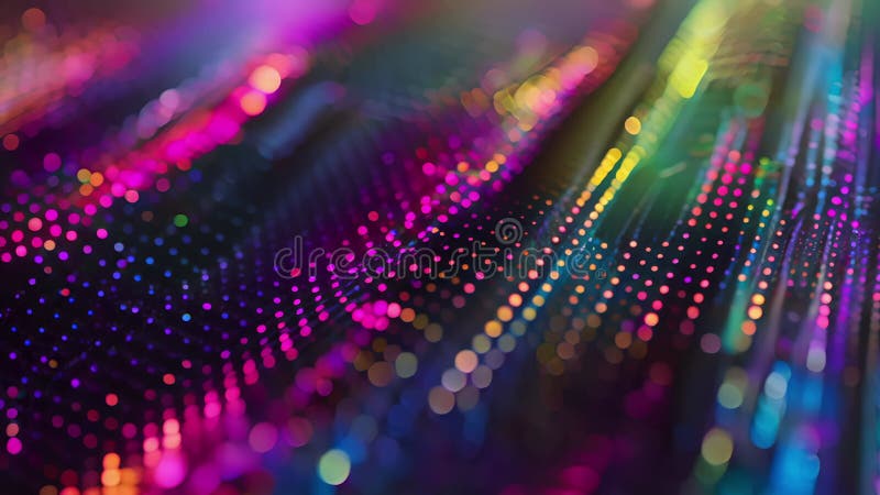 A Highresolution Image of a Quantum Dot Display Zoomed in To Reveal the ...