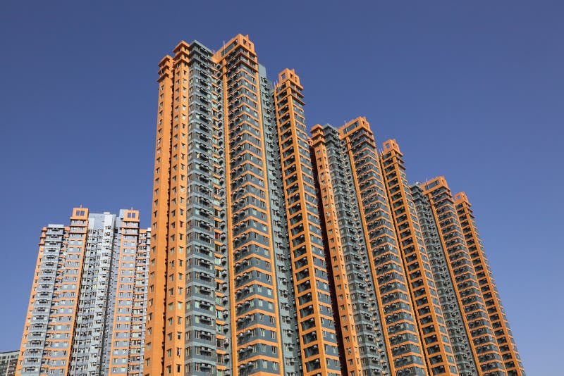 Highrise Apartment Buildings Stock Image - Image of kowloon, flat: 17898381