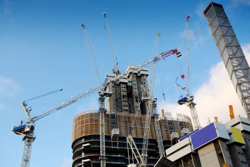 Highrise Construction stock photo. Image of park, concrete - 53110522