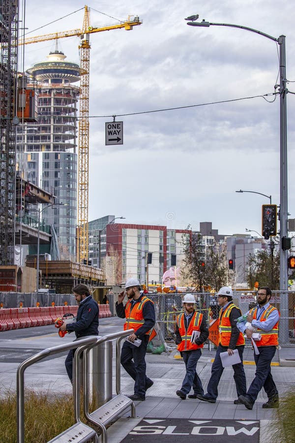 Highrise Construction Site, Seattle, WA Editorial Photo - Image of ...