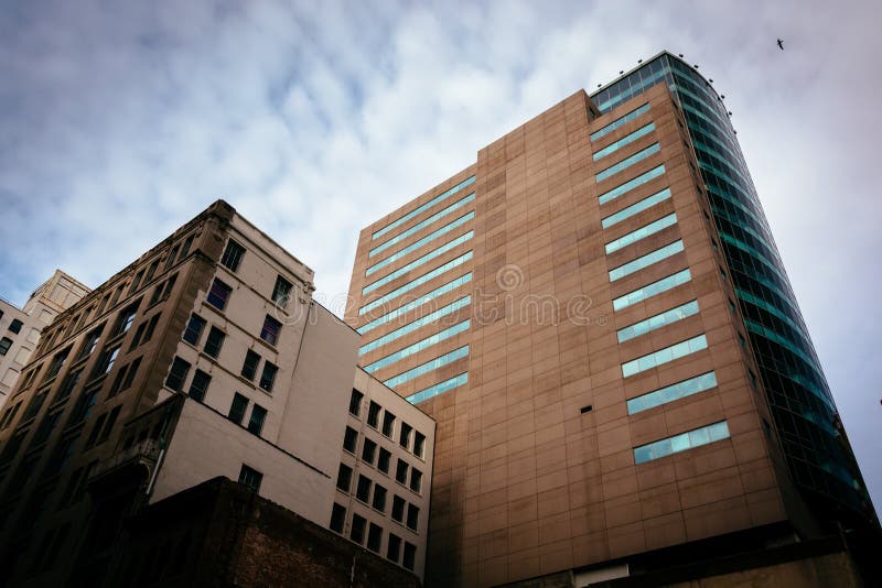 Highrises in Baltimore, Maryland. Stock Image - Image of beautiful ...