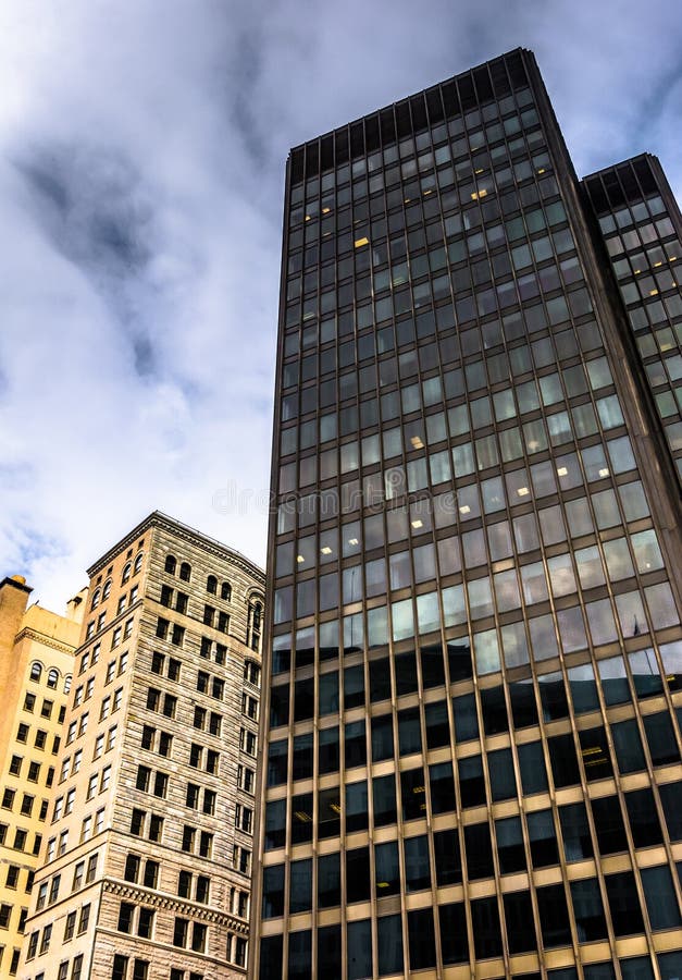 Highrises in Downtown Baltimore, Maryland. Stock Image - Image of ...