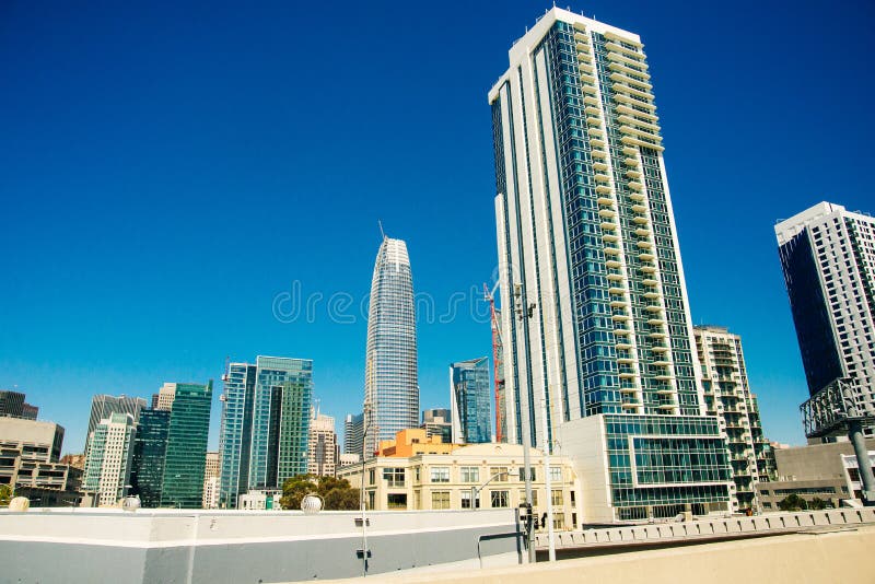 Highrises in San Francisco Financial District, USA Stock Image - Image ...